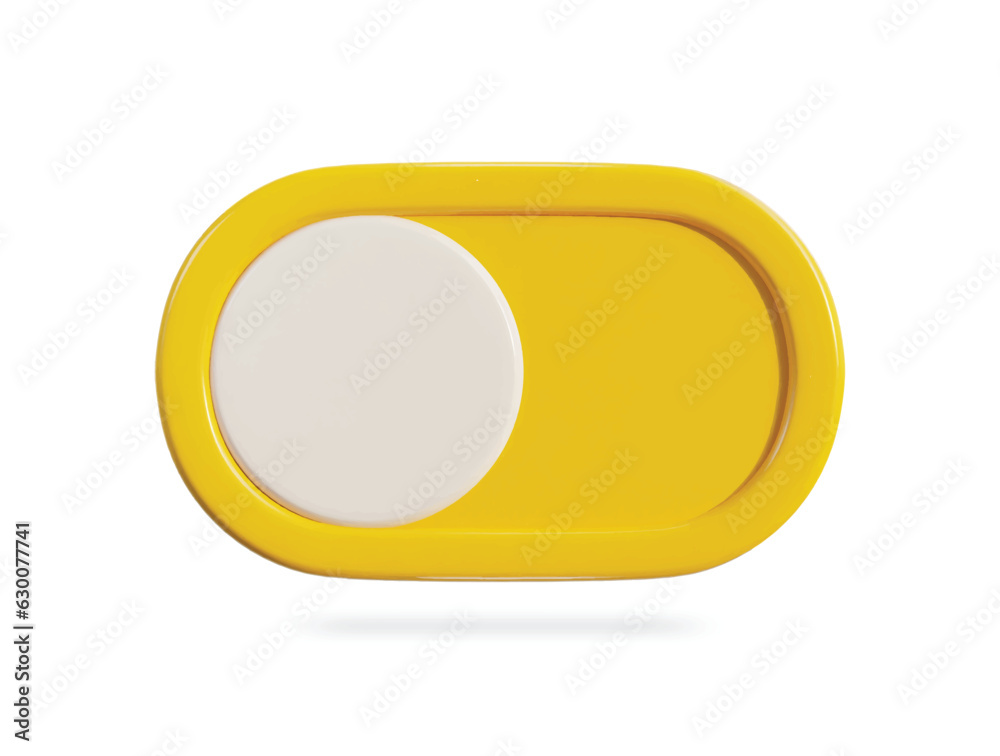 3d toggle switch buttons on and off icon vector illustration Stock ...