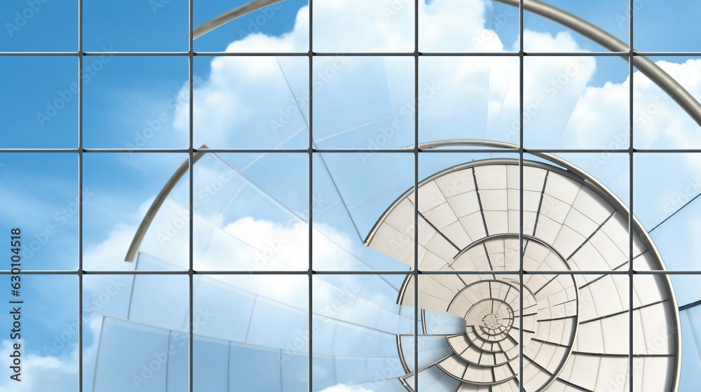 Fibonacci Spiral Skyscraper Design with Logarithmic Spiral Windows ...