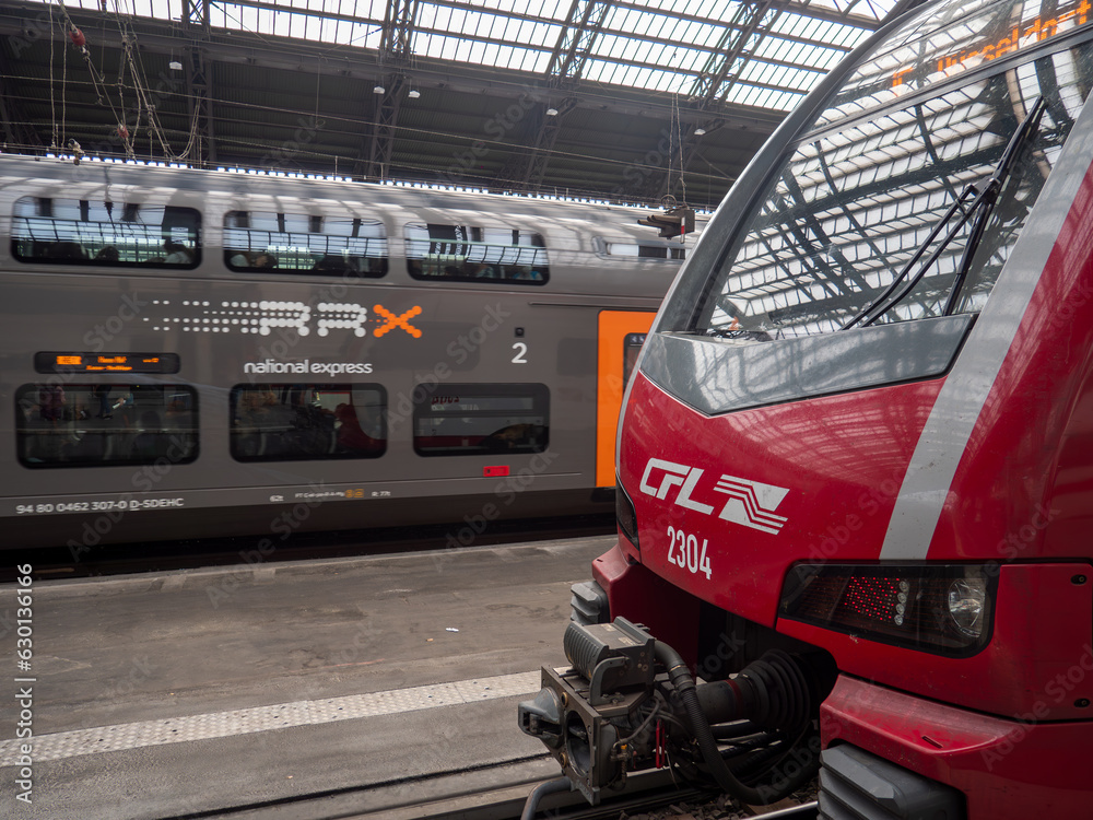 COLOGNE - AUG 28, 2022: Luxembourg National Railway Company ...