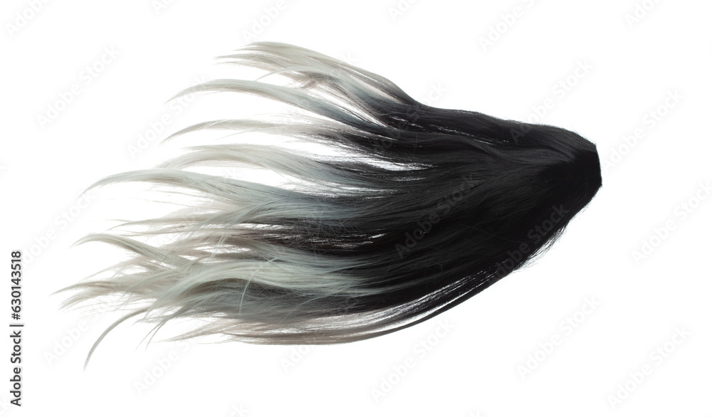 Two tone Wig hair style fly fall explosion. White Black woman wig hair ...