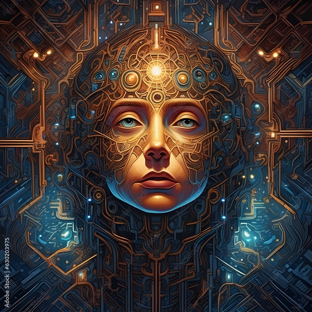 Puzzled Expression DMT Art: A Psychedelic Journey into the Realm of ...