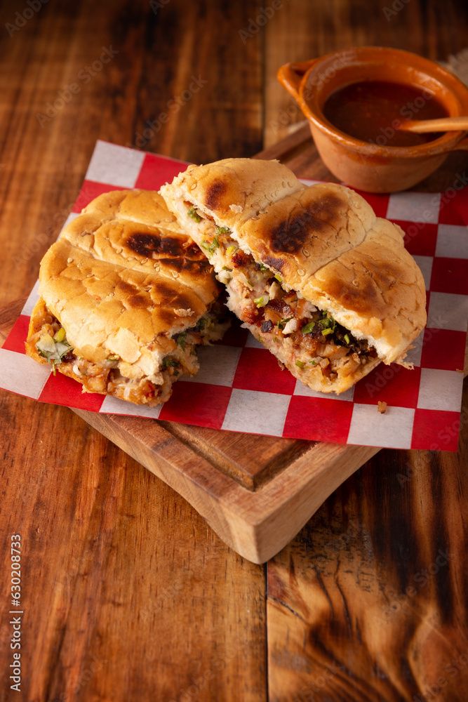 Torta de Suadero. Torta in Mexico is a type of sandwich that is ...
