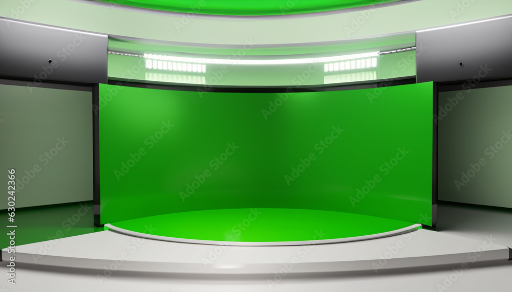 Virtual TV Studio, News Set background, virtual green Screen, virtual ...