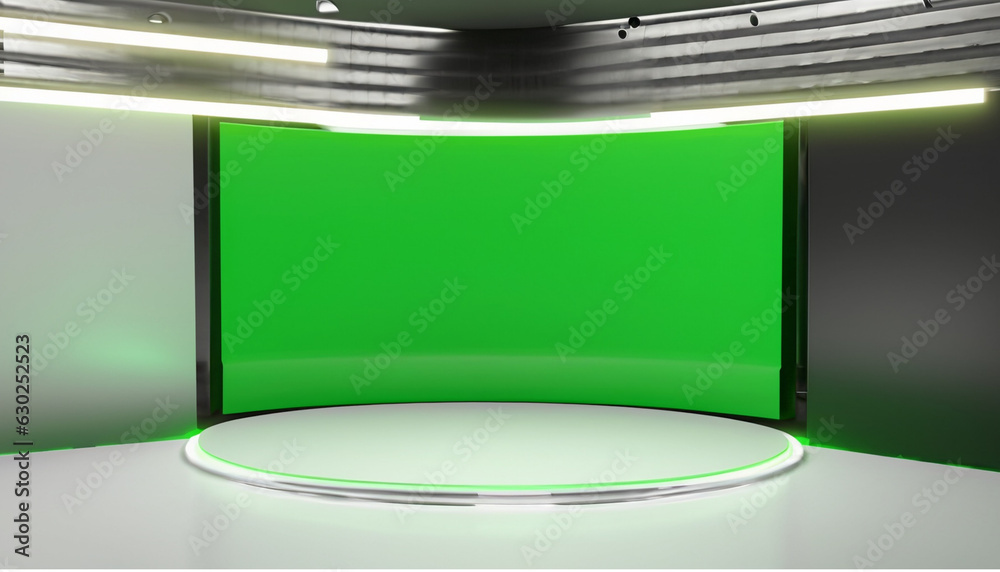 Virtual TV Studio, News Set background, virtual green Screen, virtual ...