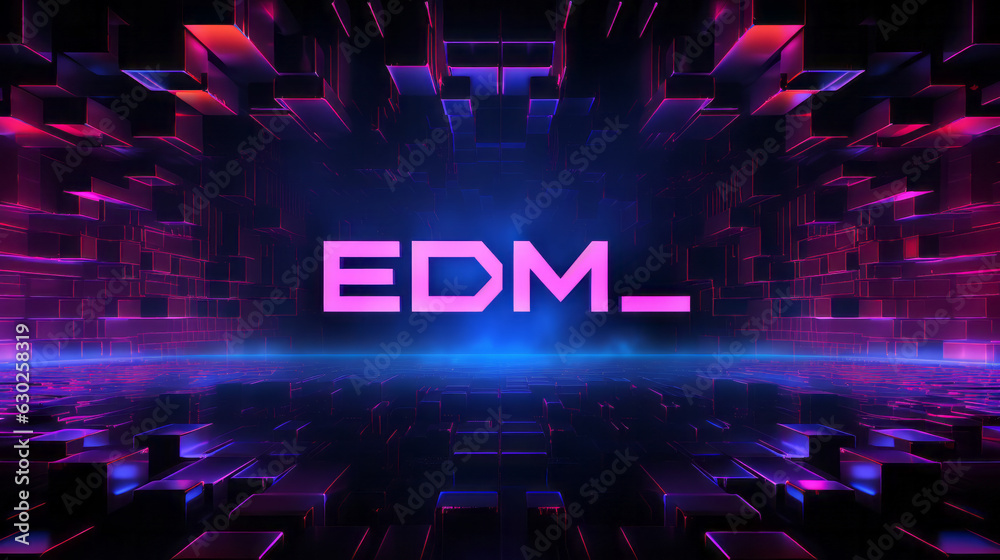 EDM Electronic Dance Music background Stock Illustration | Adobe Stock