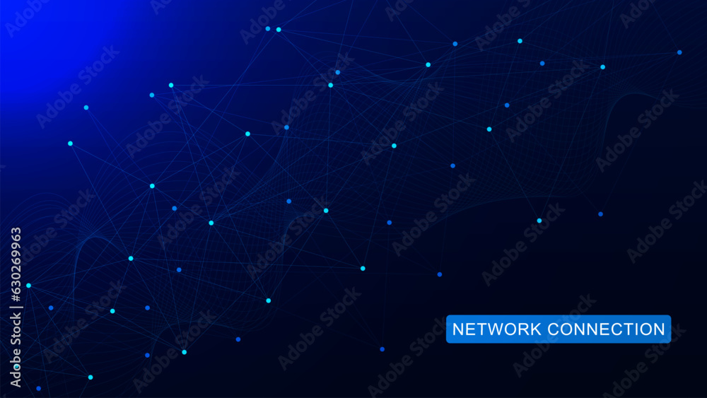 Abstract futuristic technology or digital network connection concept ... Abstract futuristic technology or digital network connection concept ...