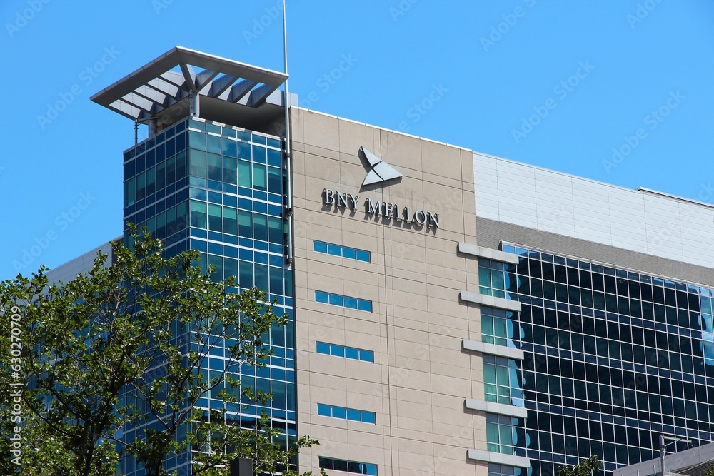 PITTSBURGH, USA - JUNE 29, 2013: BNY Mellon bank building in Pittsburgh. The Bank of New York ...