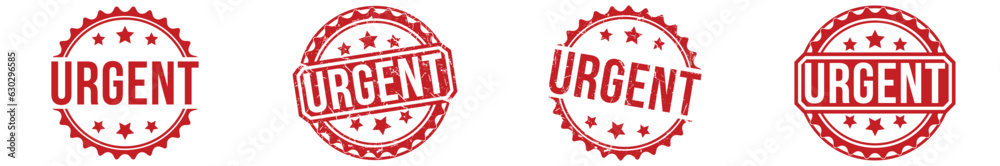 URGENT stamp red rubber stamp on white background. URGENT stamp sign ...