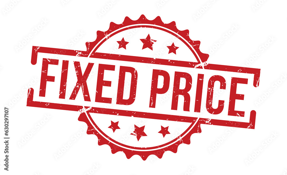 Fixed Price stamp red rubber stamp on white background. Fixed Price ...