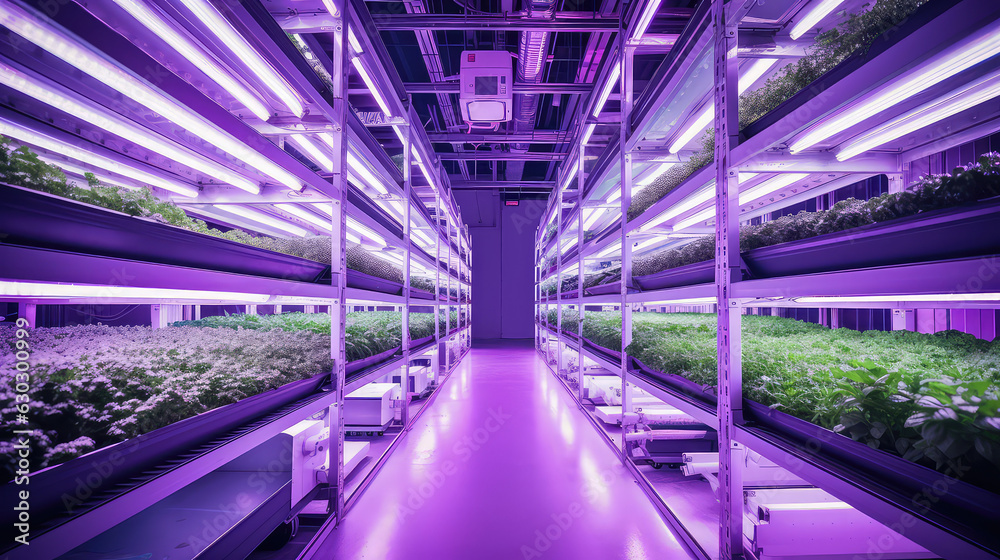 One - point perspective, Hydroponic vertical grow rack indoor farming ...