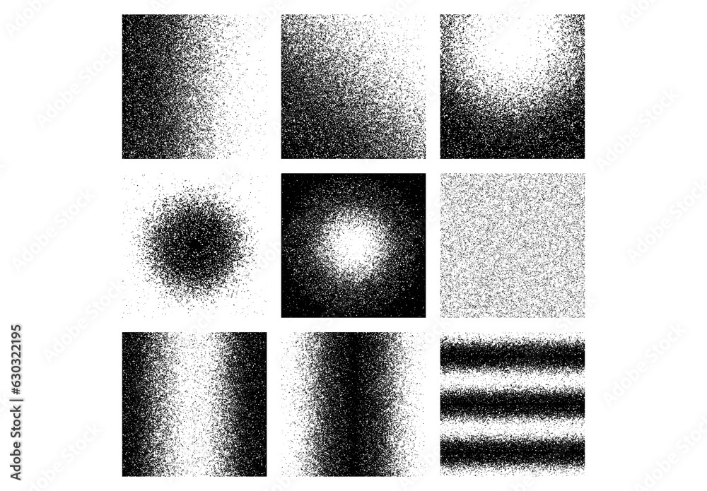 Distressed grunge, noise texture design element. Black and white vector ...