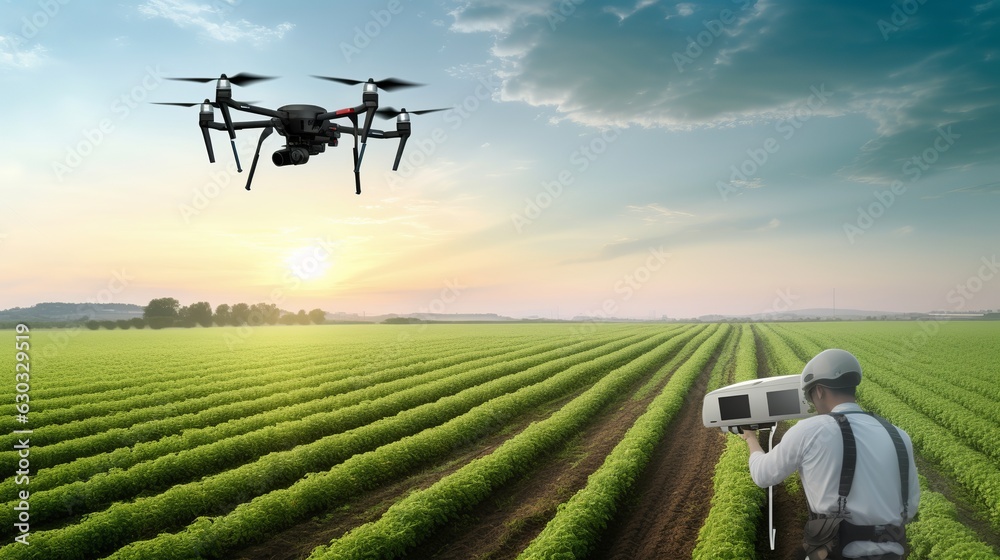 Smart Agriculture Stock Illustration Future Farming Technology