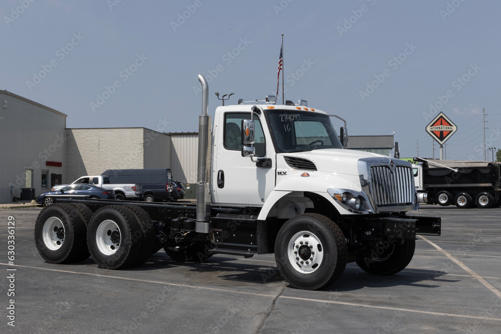 International Trucks HV Series display. International offers the HV in ...