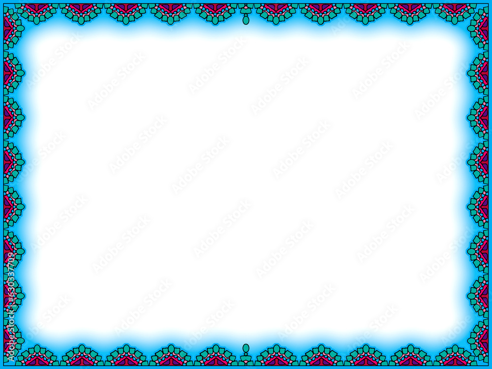Border graphics for cover design, certificate design, project work ...