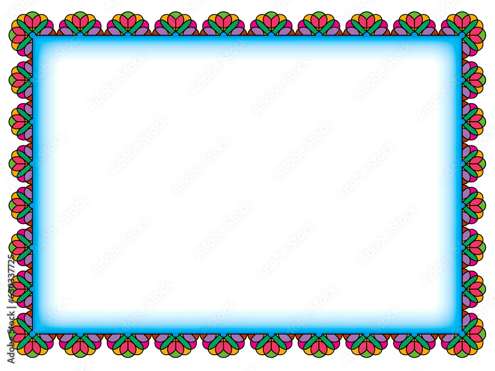 Border graphics for cover design, certificate design, project work ...
