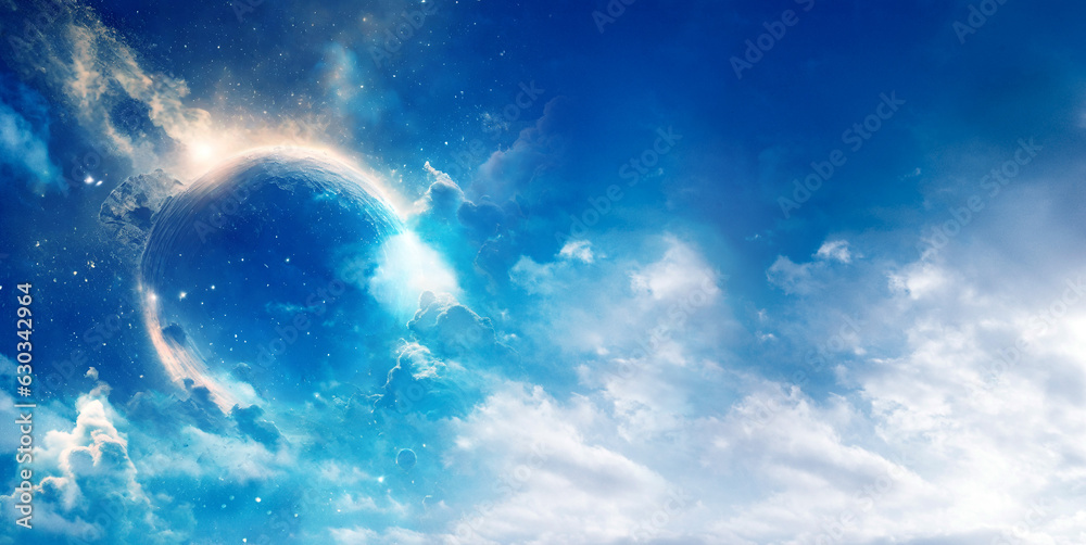 mystic mystical cosmic spiritual fantasy abstract, background with sky ...