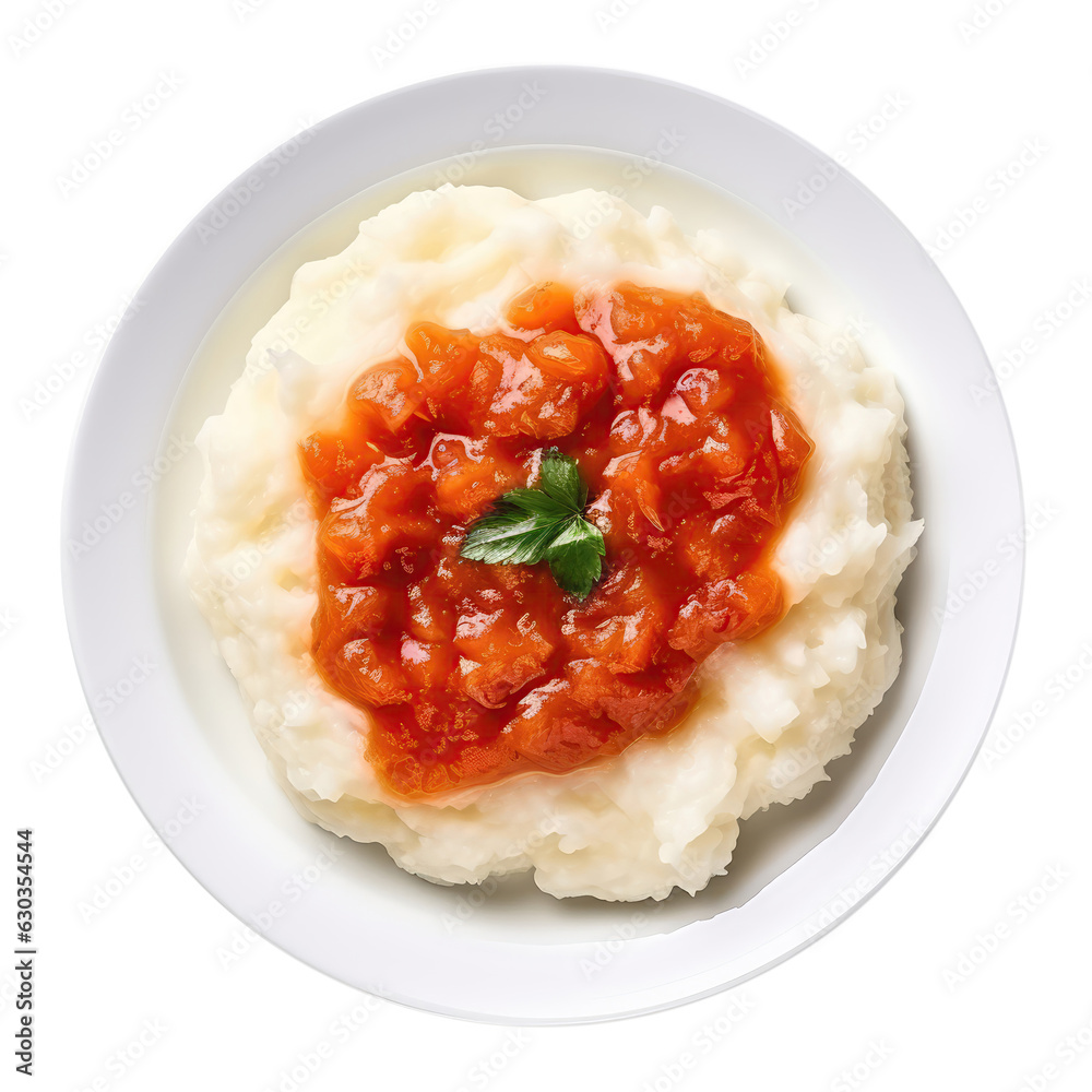 Pap En Sous Maize Porridge With Tomato Sauce South African Cuisine On ...