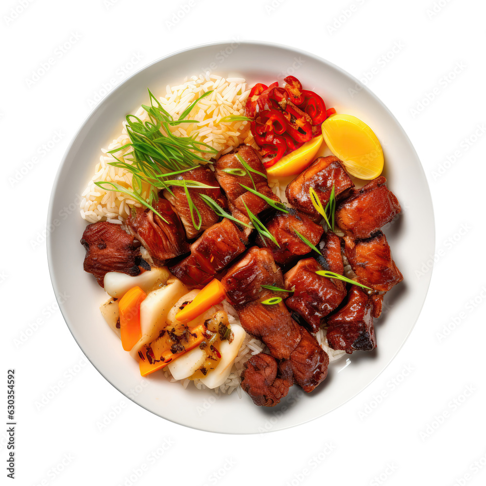 Puto Filipino Cuisine On White Plate On Isolated Transparent Background ...