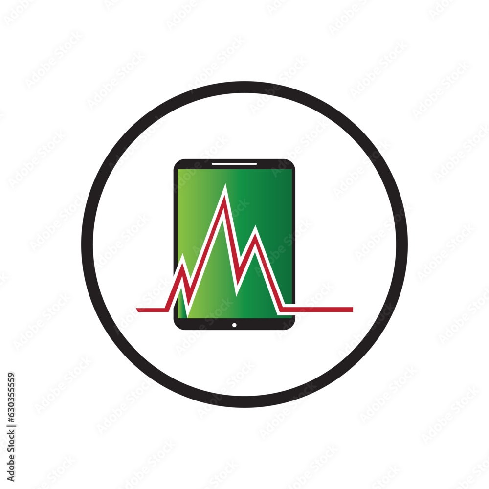 Tablet screen icon with shadow isolated on white background. Modern ...