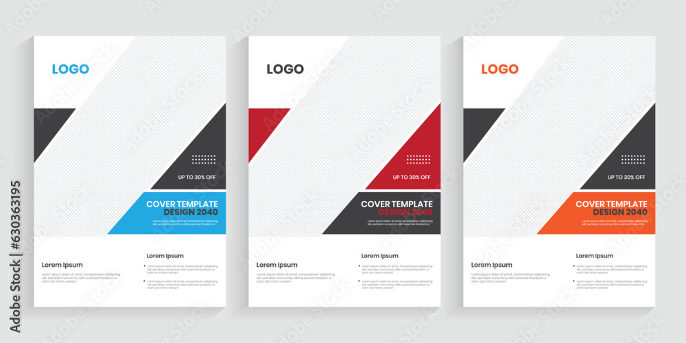 Brochure template a4 front page graphics layout, corporate portfolio ...
