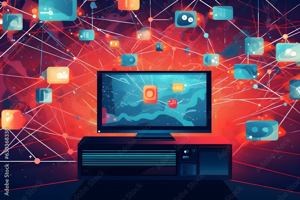 Linking to a World of Content: A modern streaming device connected to a ...