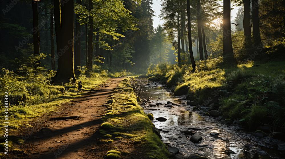 Venture into a dense and ancient primeval forest, where nature reigns ...