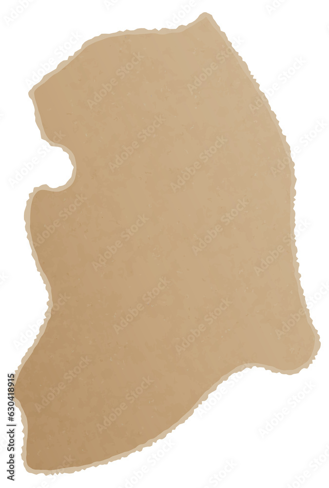 South Korea map. Korean maps craft paper texture. Empty template ...