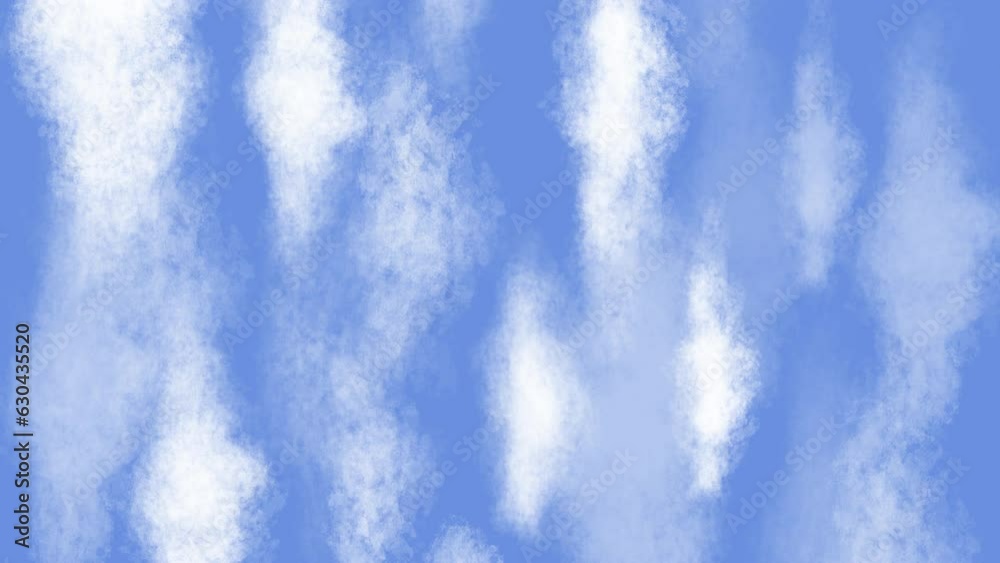 Realistic Cloudy sky animation. Animated Vertical Clouds time-lapse on ...