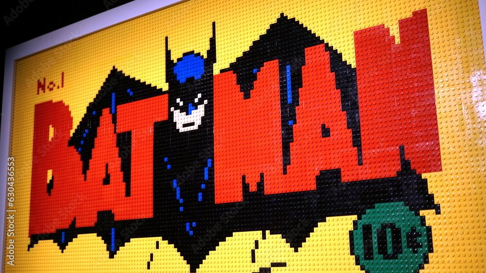 Cover first issue BATMAN made with Lego bricks by Nathan Sawaya of The ...
