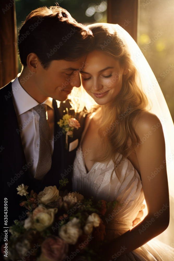 male/female woman/man model/couple in love in magazine editorial ...