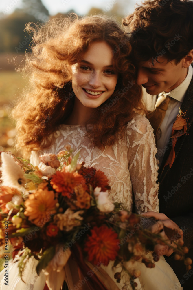 male/female woman/man model/couple in love in magazine editorial ...