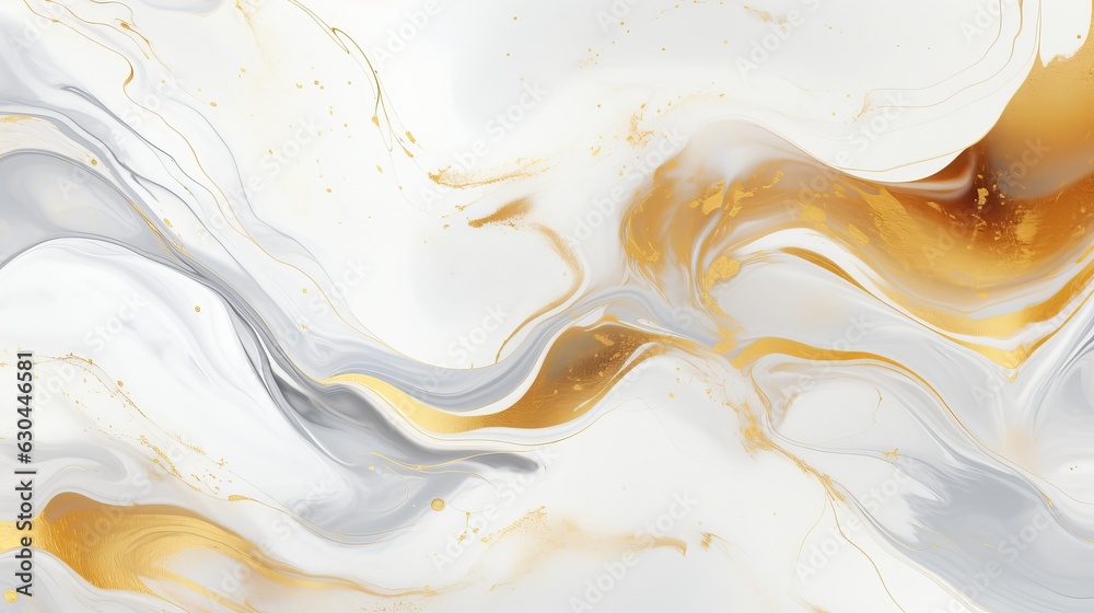 Luxury White Gold Marble texture background vector. Panoramic Marbling ...