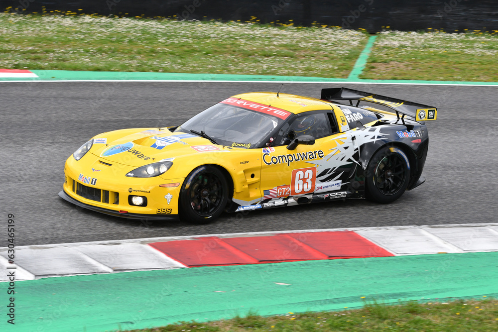 Scarperia, 2 April 2023: Chevrolet Corvette C6 ZR1 year 2010 in action ...