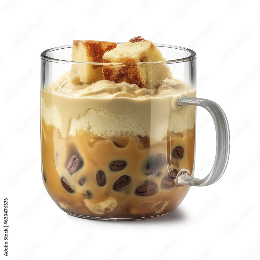 Affogato isolated transparent background. Generative AI Stock Photo ...
