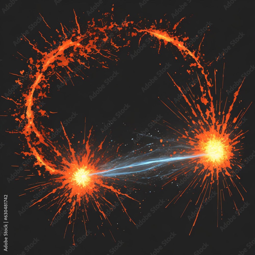 Explosion border isolated on transparent background Stock Illustration | Adobe Stock
