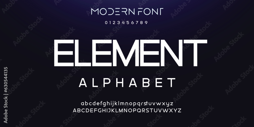 Modern Bold Font and Number. Typography urban style alphabet fonts for ...