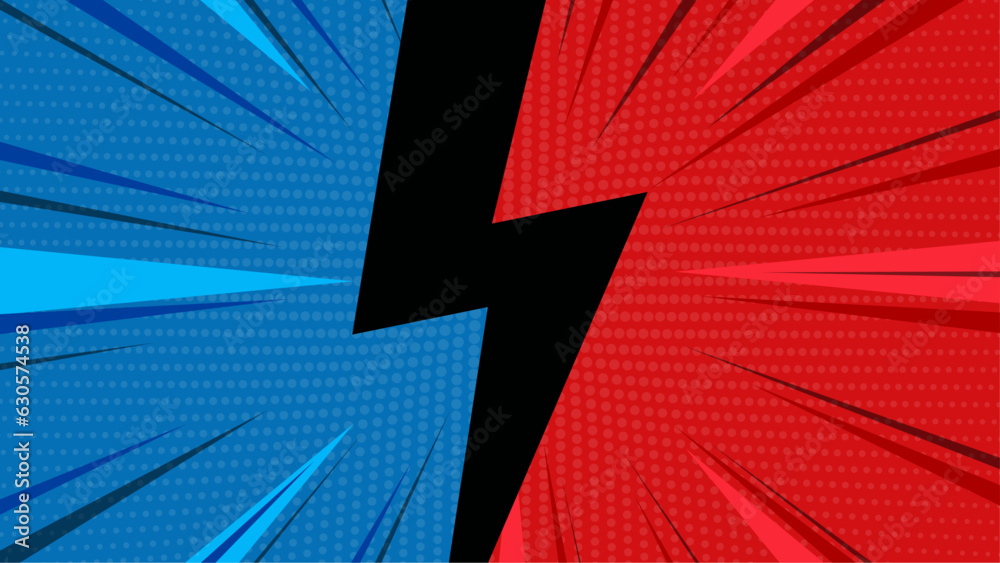 Comic book colorful background. Vintage superheroes comics poster ...