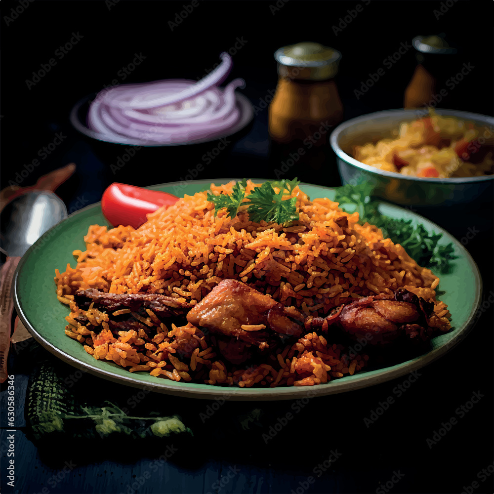 image Jollof rice or simply jollof, also called Benachin, is a single ...