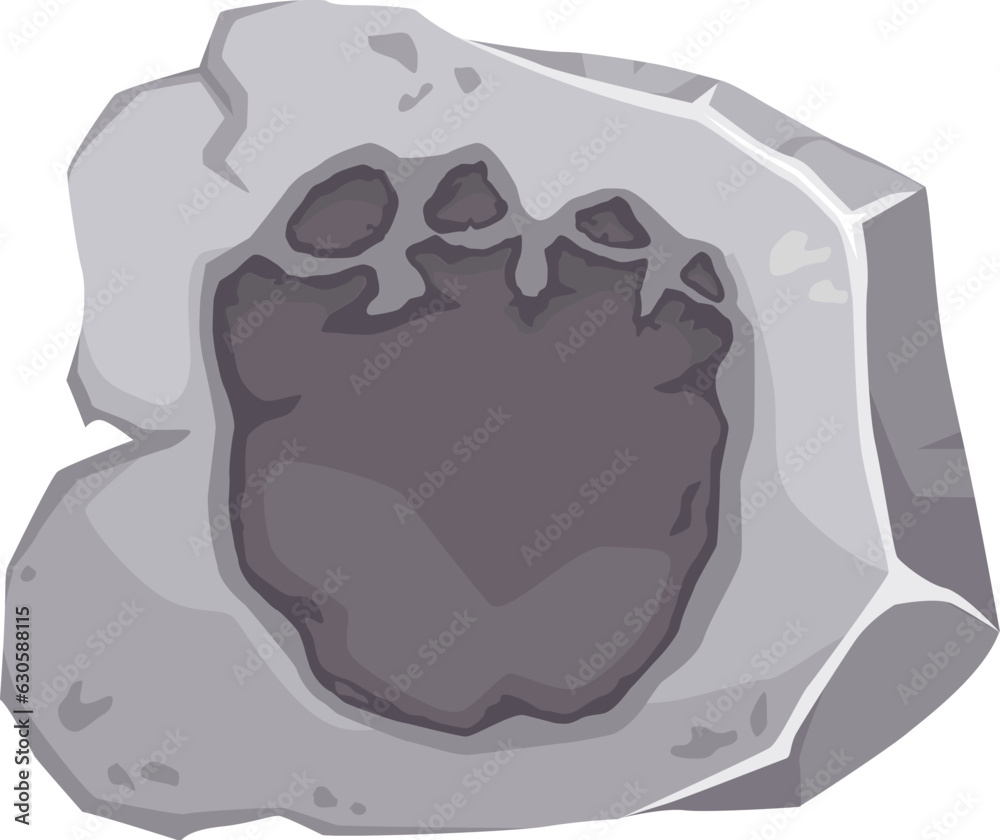 Brachiosaurus dinosaur footprint fossil, archaeology and paleontology ...