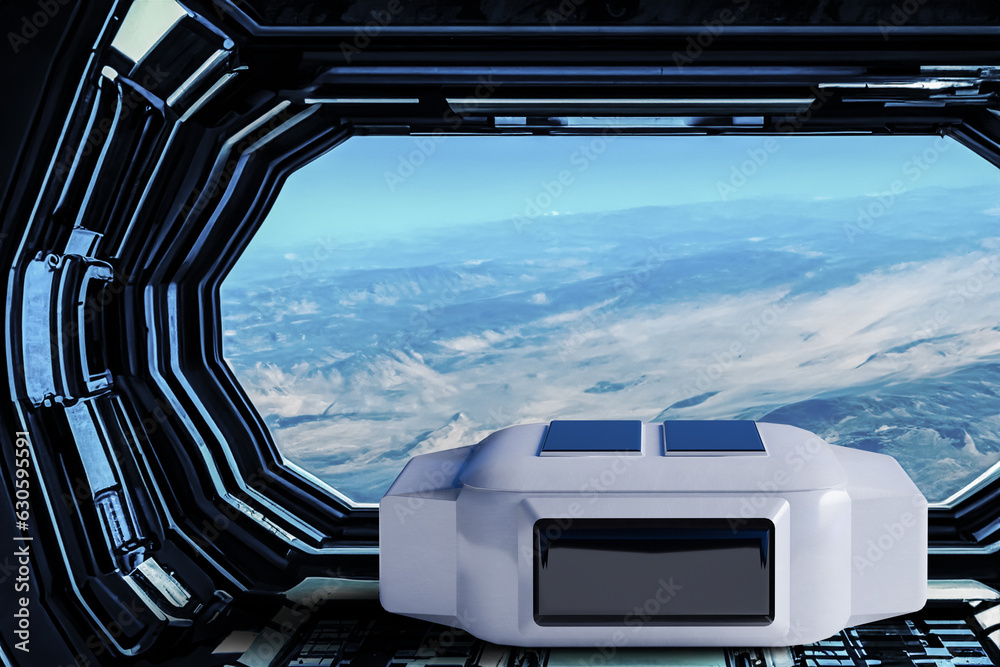 Sci fi room laboratory corridor modern spaceship lab sci fi technology ...