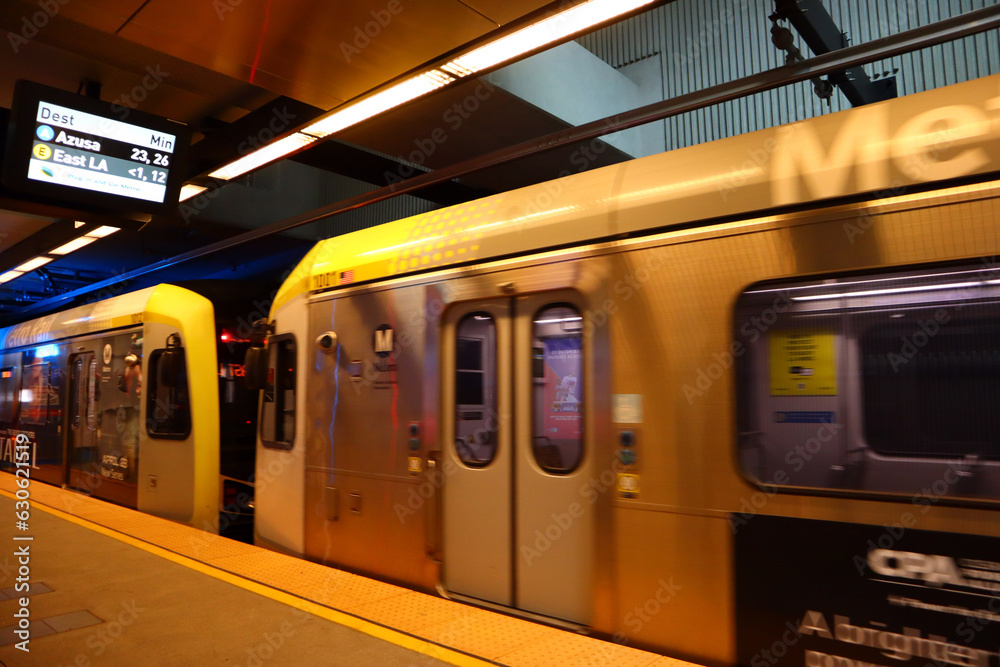 Los Angeles, California: Metro Rail A Line and E Line Station opened on ...