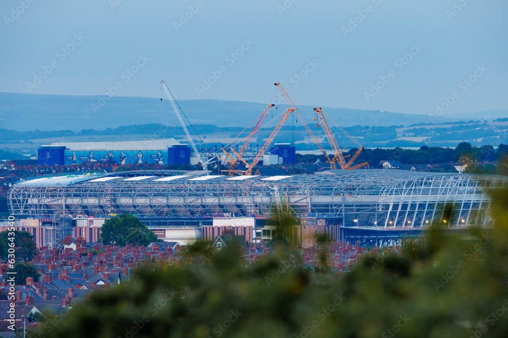 The old and the new home of Everton FC Stock Photo | Adobe Stock