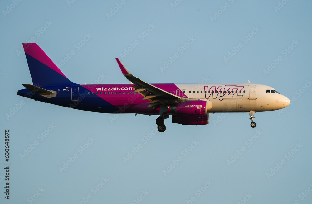 Otopeni, Romania - 1 August 2023: Airbus A320 part of WizzAir company ...
