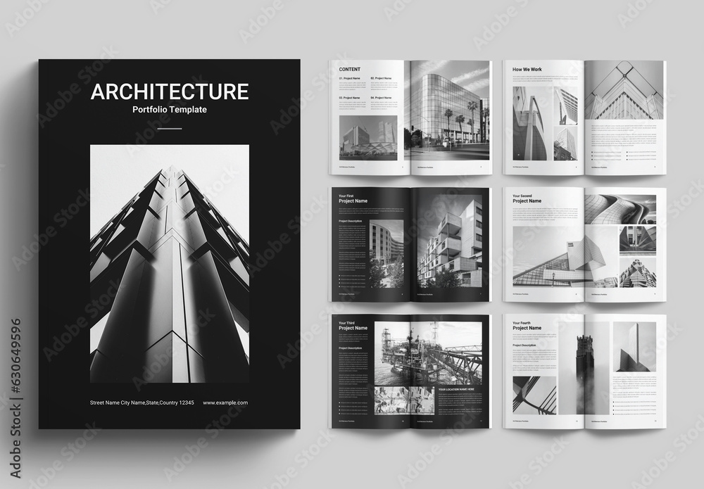 Architect Brochure Template Stock Template | Adobe Stock