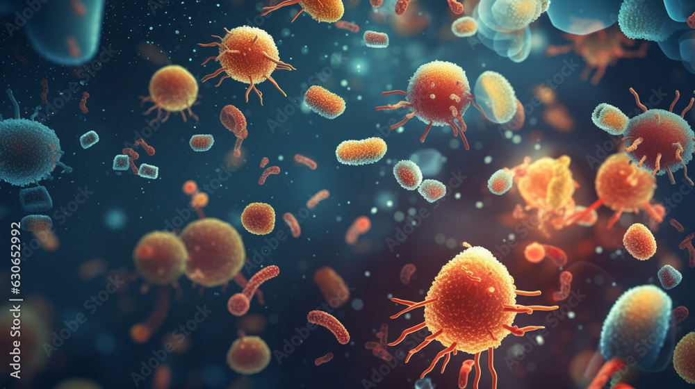 Abstract bacteria, probiotics, gram positive bacteria bacteria and ...