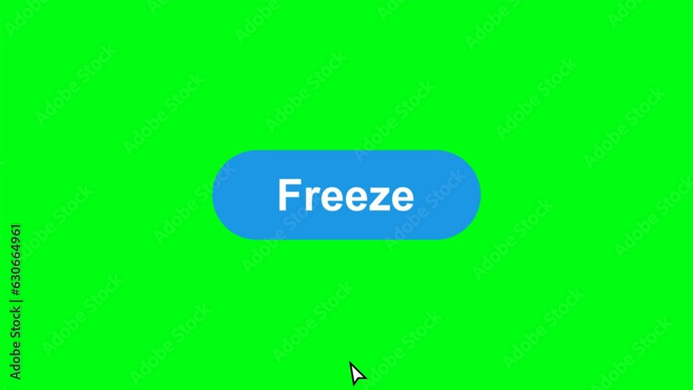 simple animation of cursor icon clicking freeze button. pack of ...