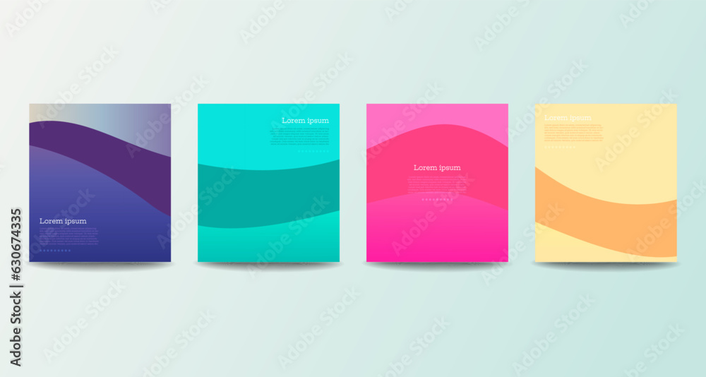 Plantillas creativas de arte universal con elementos abstractos. Para ...