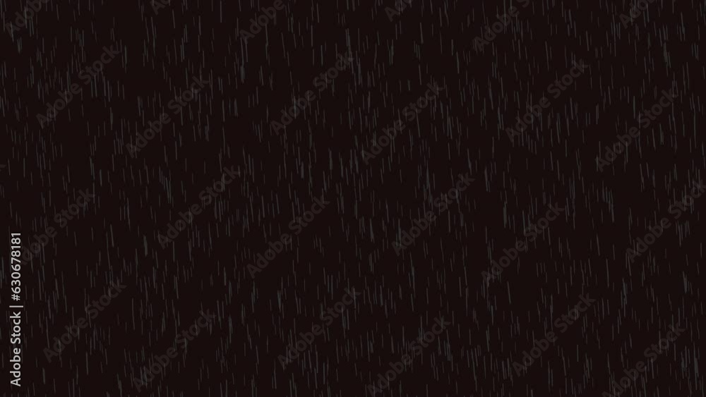 Light Raining with Lightning Strike flashing thunderstorms discharge ...