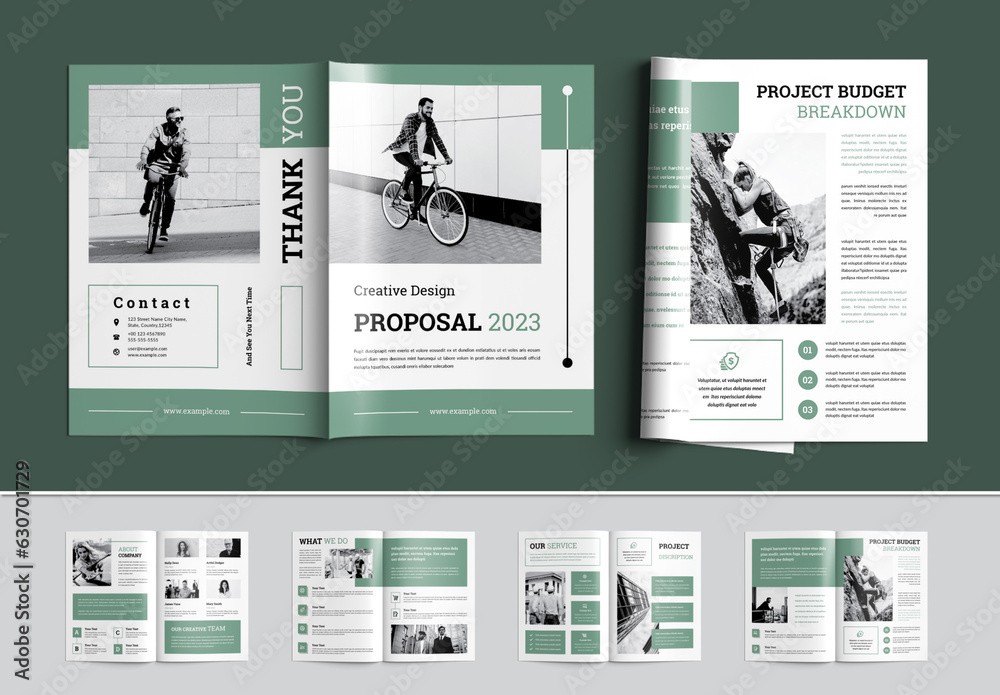 Creative Business Proposal Layout Stock Template | Adobe Stock