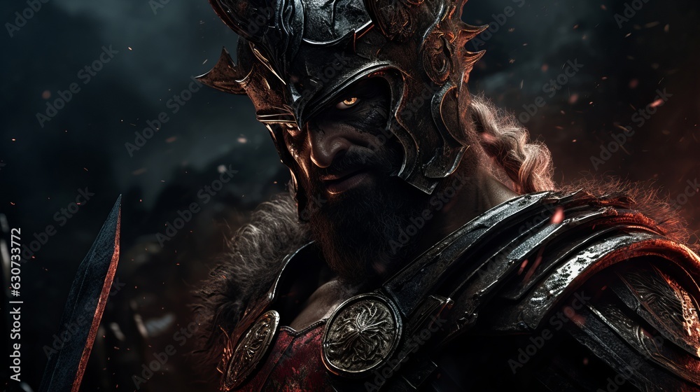 The greek god ares.generative ai Stock Illustration | Adobe Stock